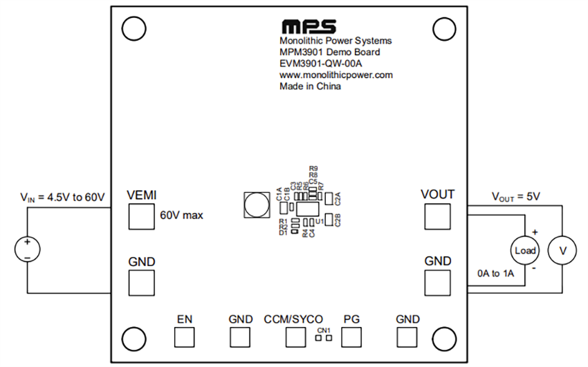 EVM3901-QW-00A Evaluation Board - MPS | Mouser